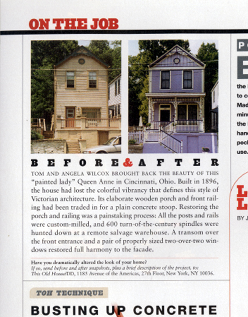 This Old House Magazine Article